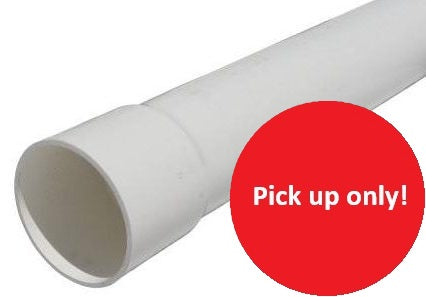 PVC Pipe Solvent Weld 100mm PN9 x 6m