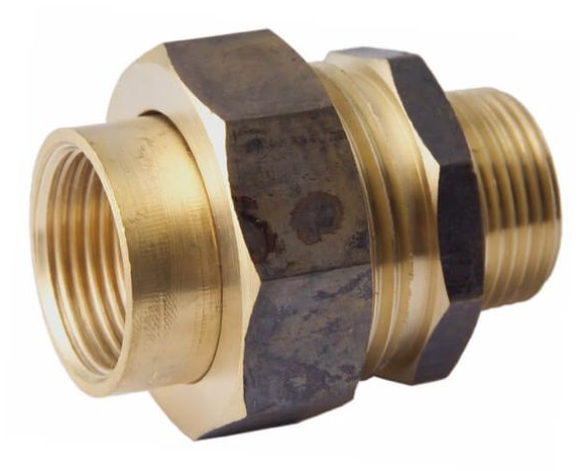 Brass Barrel Union 1/2" MxF