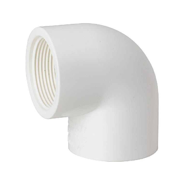 PVC 90° Faucet Elbow 15mm Socket x 1/2" Female Thread